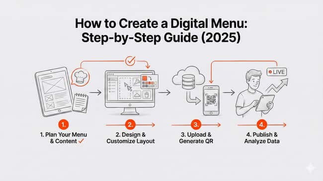How to Create a Digital Menu: Step-by-Step Guide (2025) – Menuki